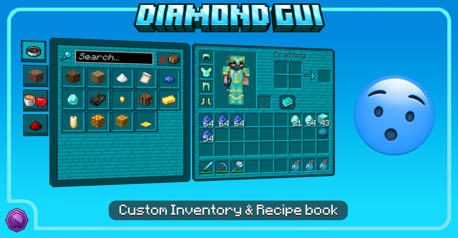 The Diamond GUI on Polymart - Minecraft Resource packs