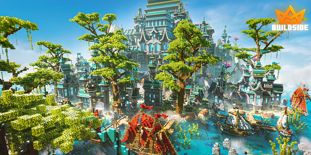 Lagoon Lobby |800x800| on Polymart - Minecraft Builds