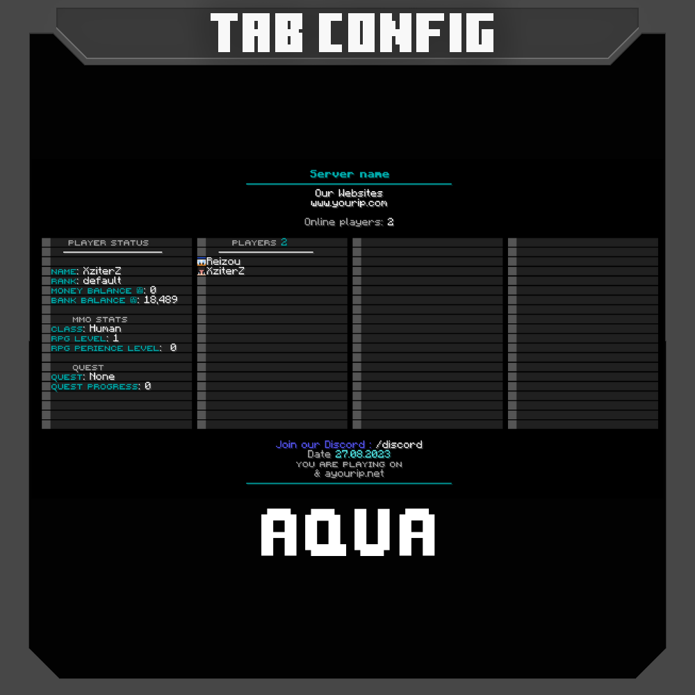 MMO TABs Configs 7colors+ on Polymart - Minecraft Configurations