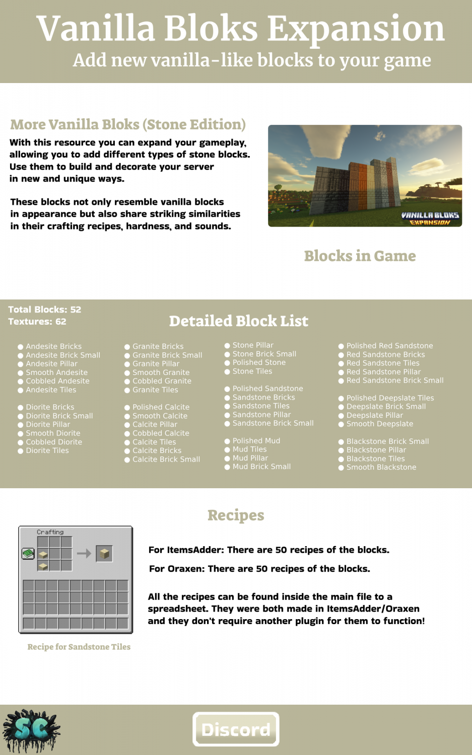 will enhance the building on your server.