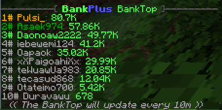 BankPlus on Polymart - Minecraft Plugins