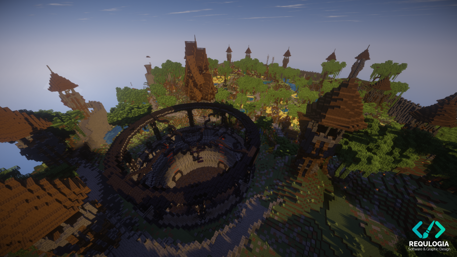 SURVIVAL - Village Castle Map on Polymart - Minecraft Builds