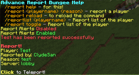 Advance Report | Perfect Report System for Bungeecord - CS-Development ...