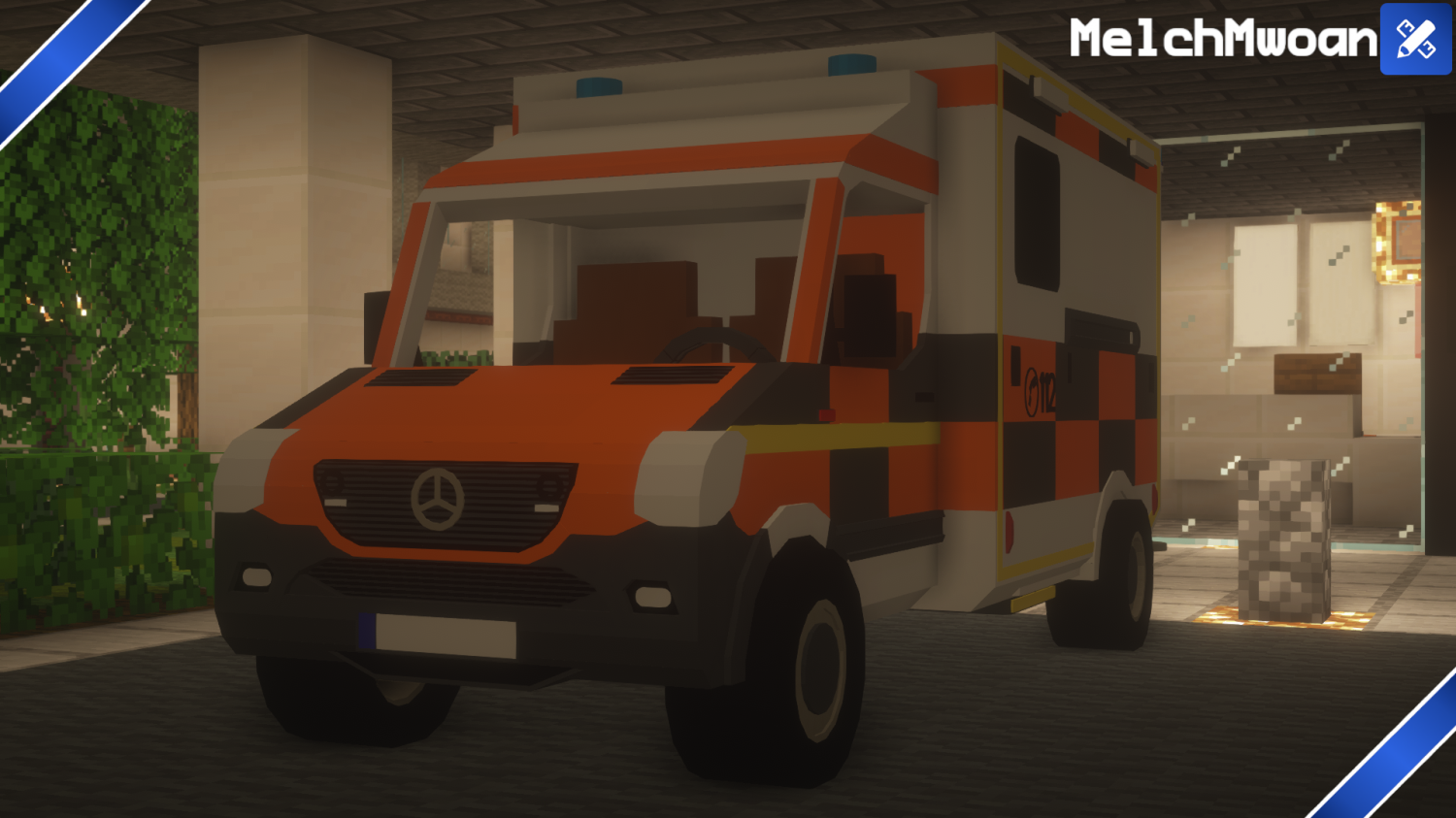 German Ambulance on Polymart - Minecraft Models