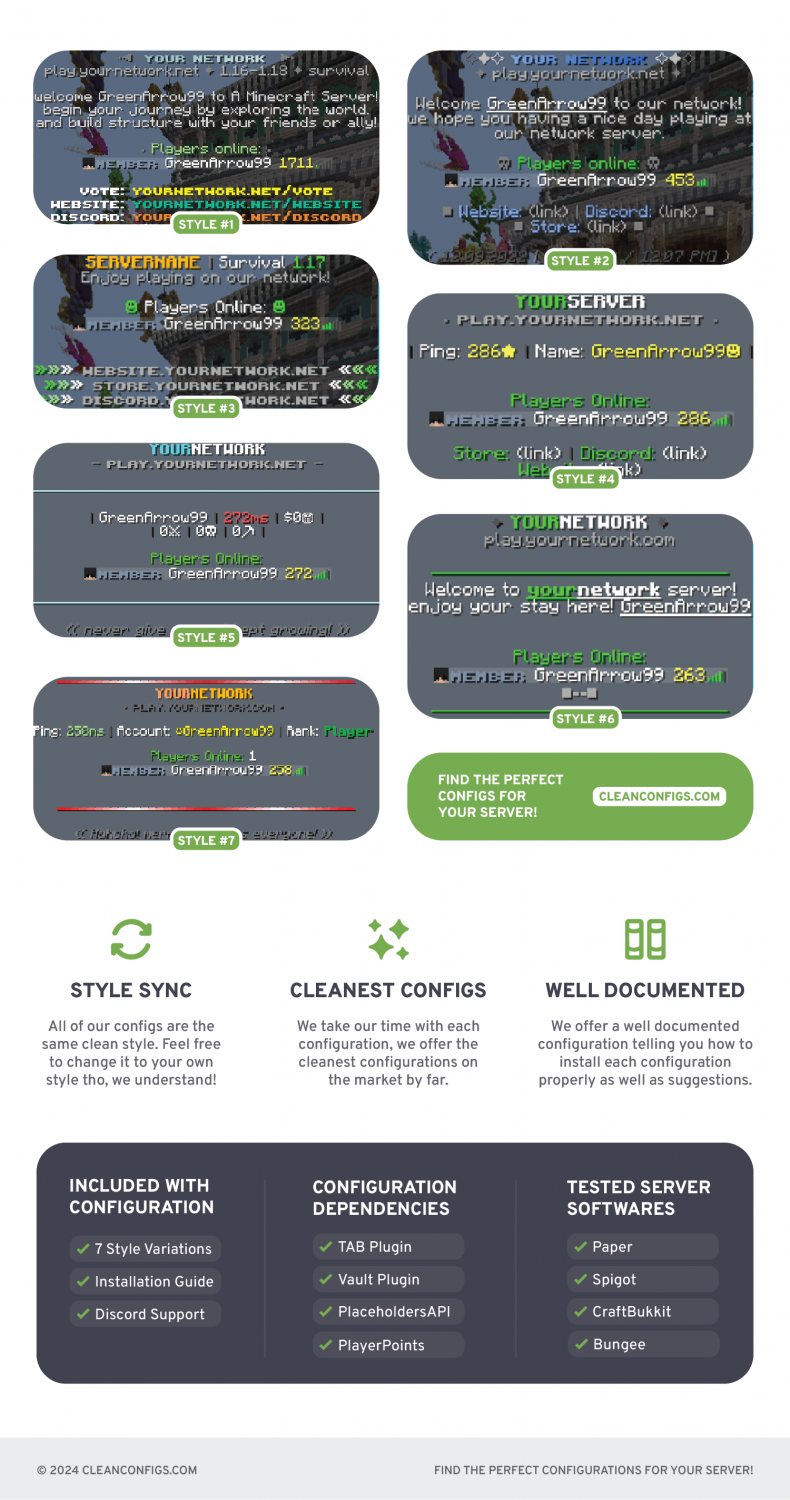 TAB Reborn Clean Configurations on Polymart - Minecraft Configurations