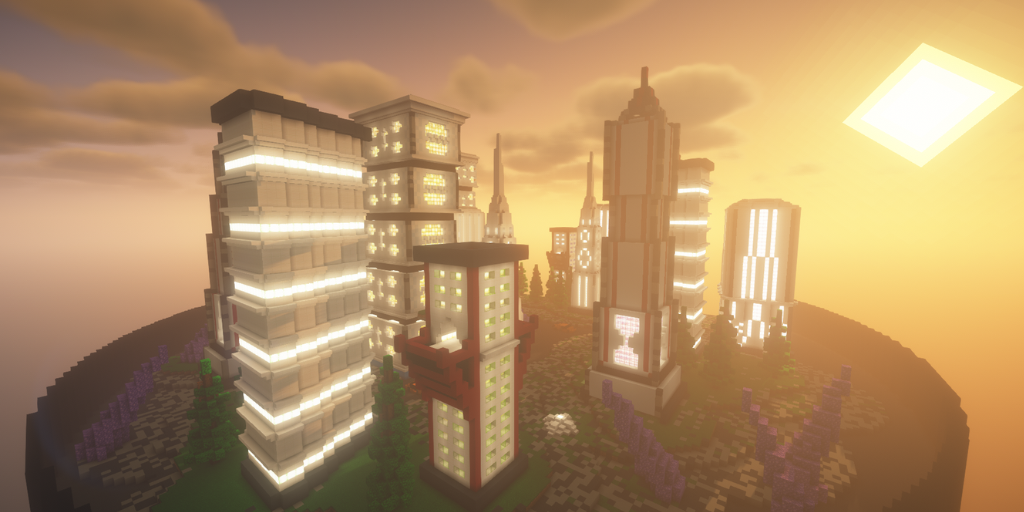 Cyber City Build on Polymart - Minecraft Builds