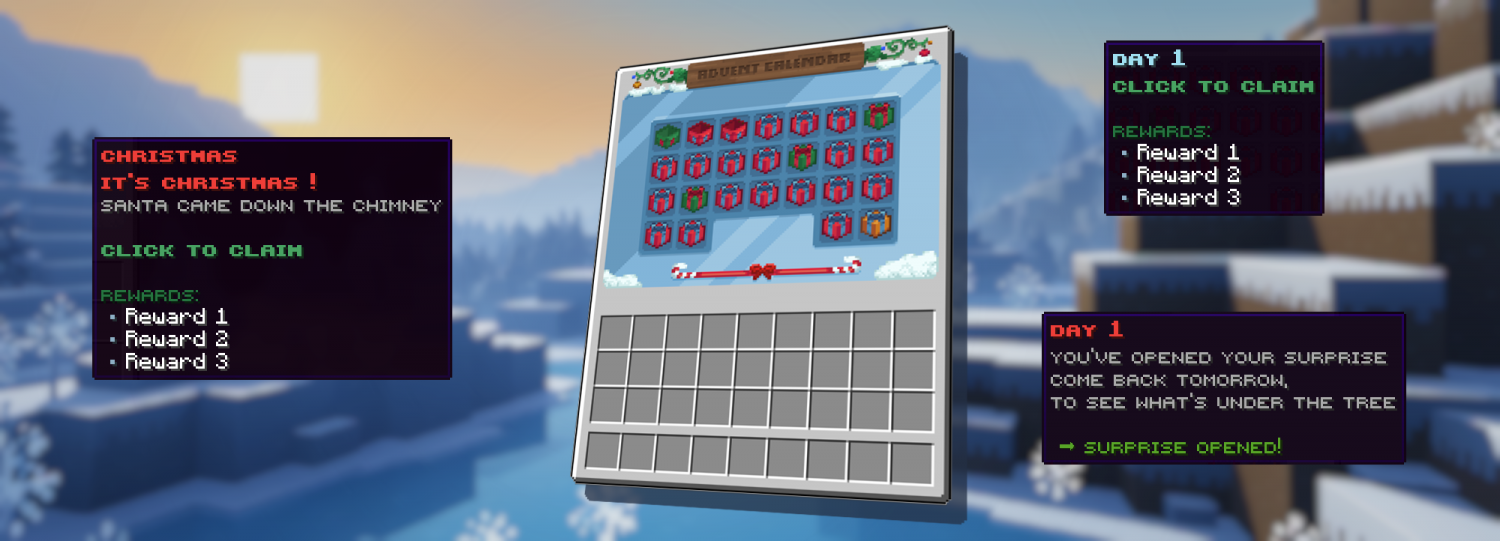 Christmas Advent Calendar on Polymart - Minecraft Configurations