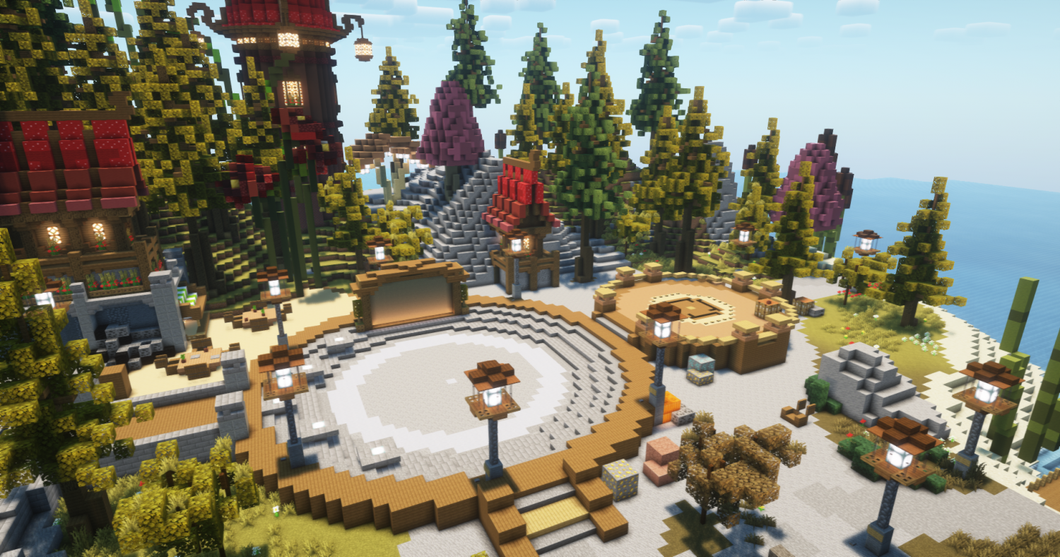 Red Medieval - Server Spawn on Polymart - Minecraft Builds