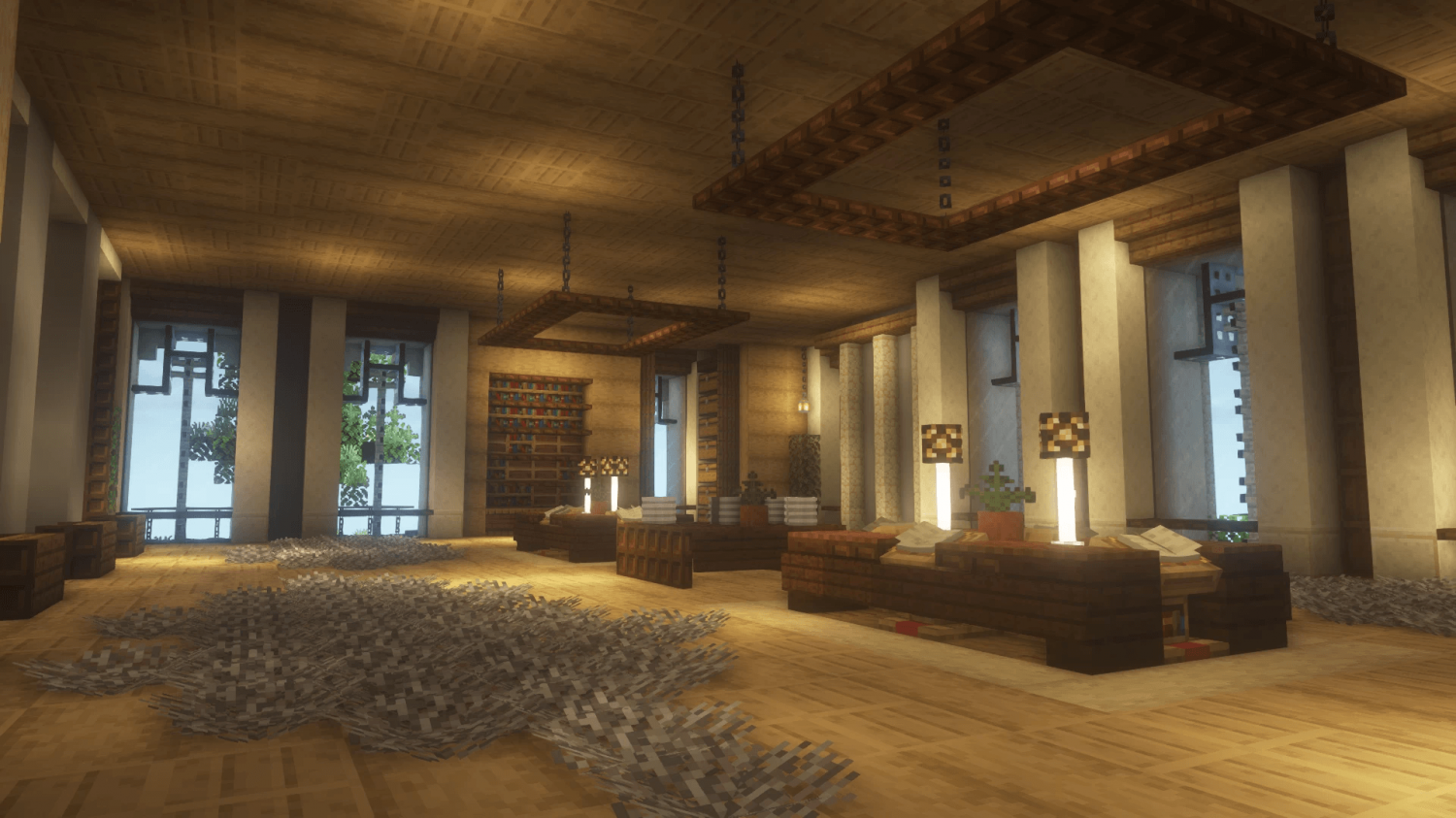 Minecraft Medieval Living Room