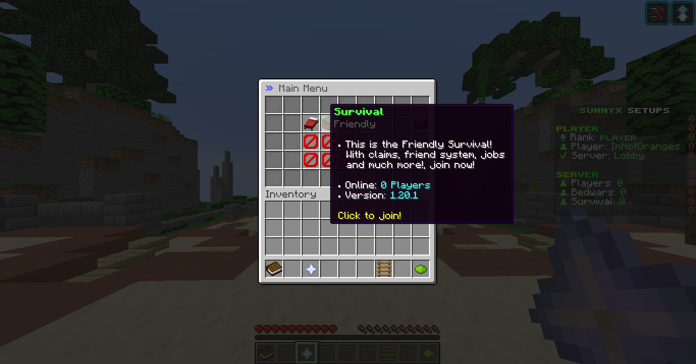 HUB/LOBBY FREE PREMADE 1.20.1 on Polymart - Minecraft Setups