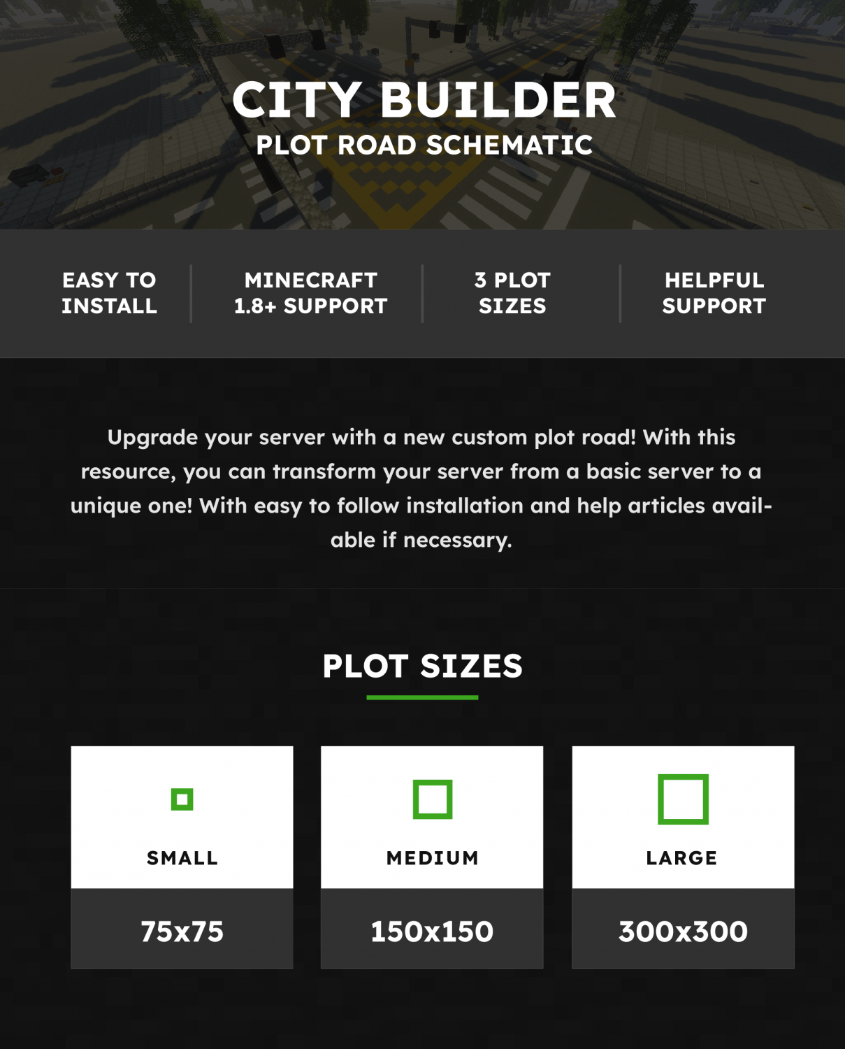 Make your plot world stick out from the rest with this custom plot road ...