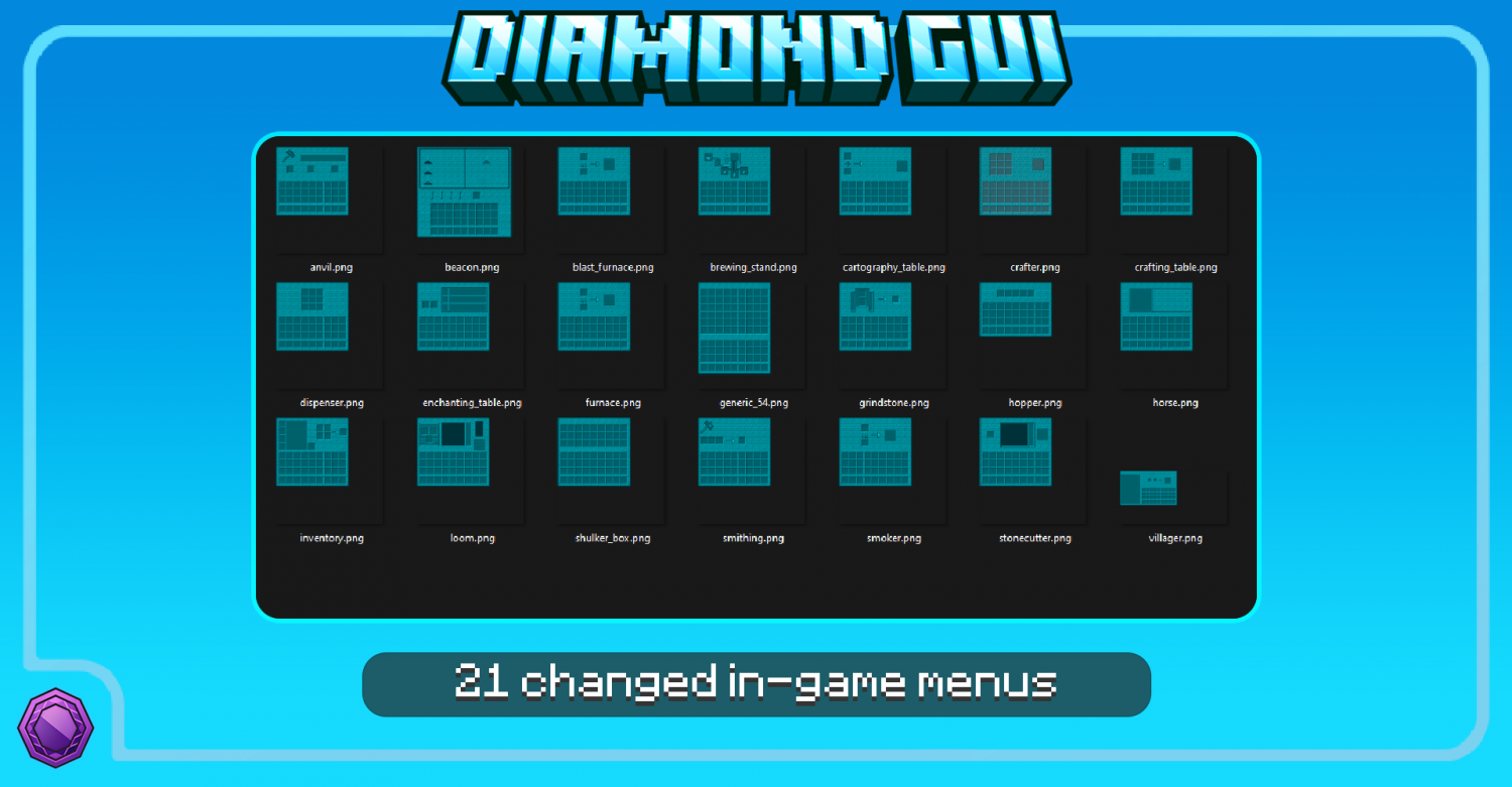 The Diamond GUI on Polymart - Minecraft Resource packs