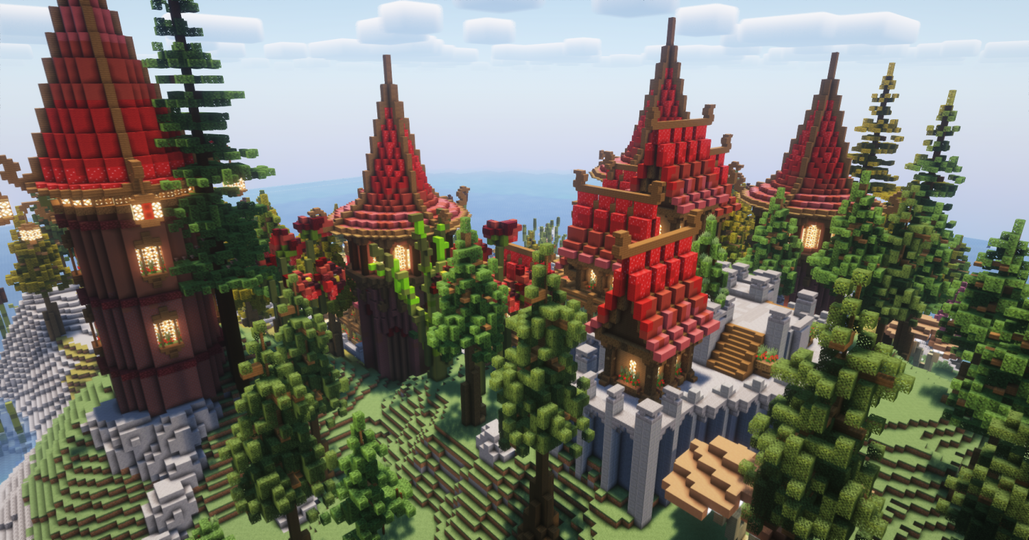 Red Medieval - Server Spawn on Polymart - Minecraft Builds