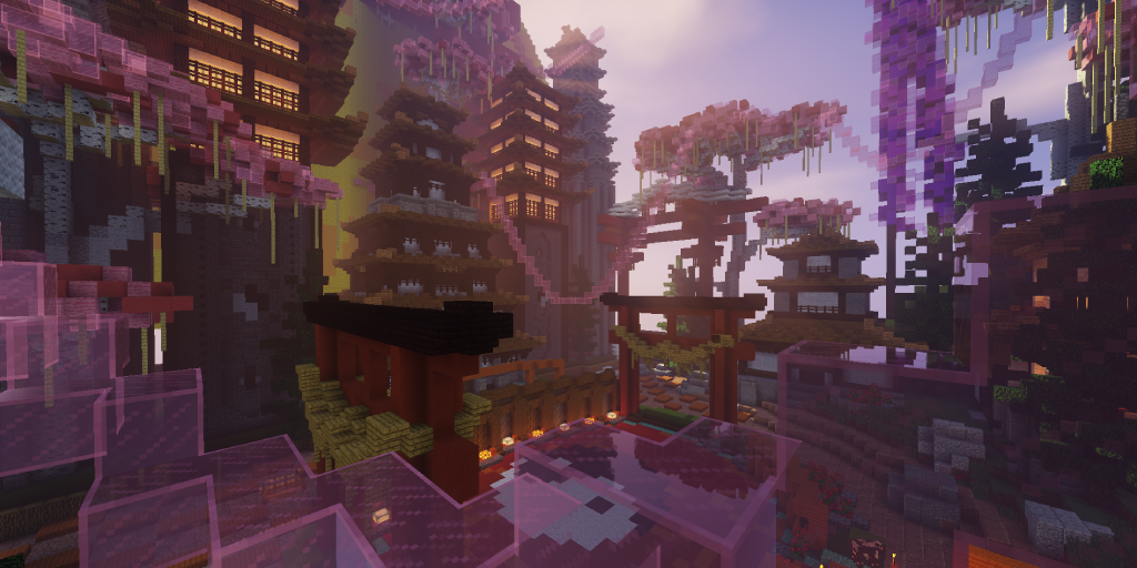 ORIENTAL LOBBY - 100x100 on Polymart - Minecraft Builds