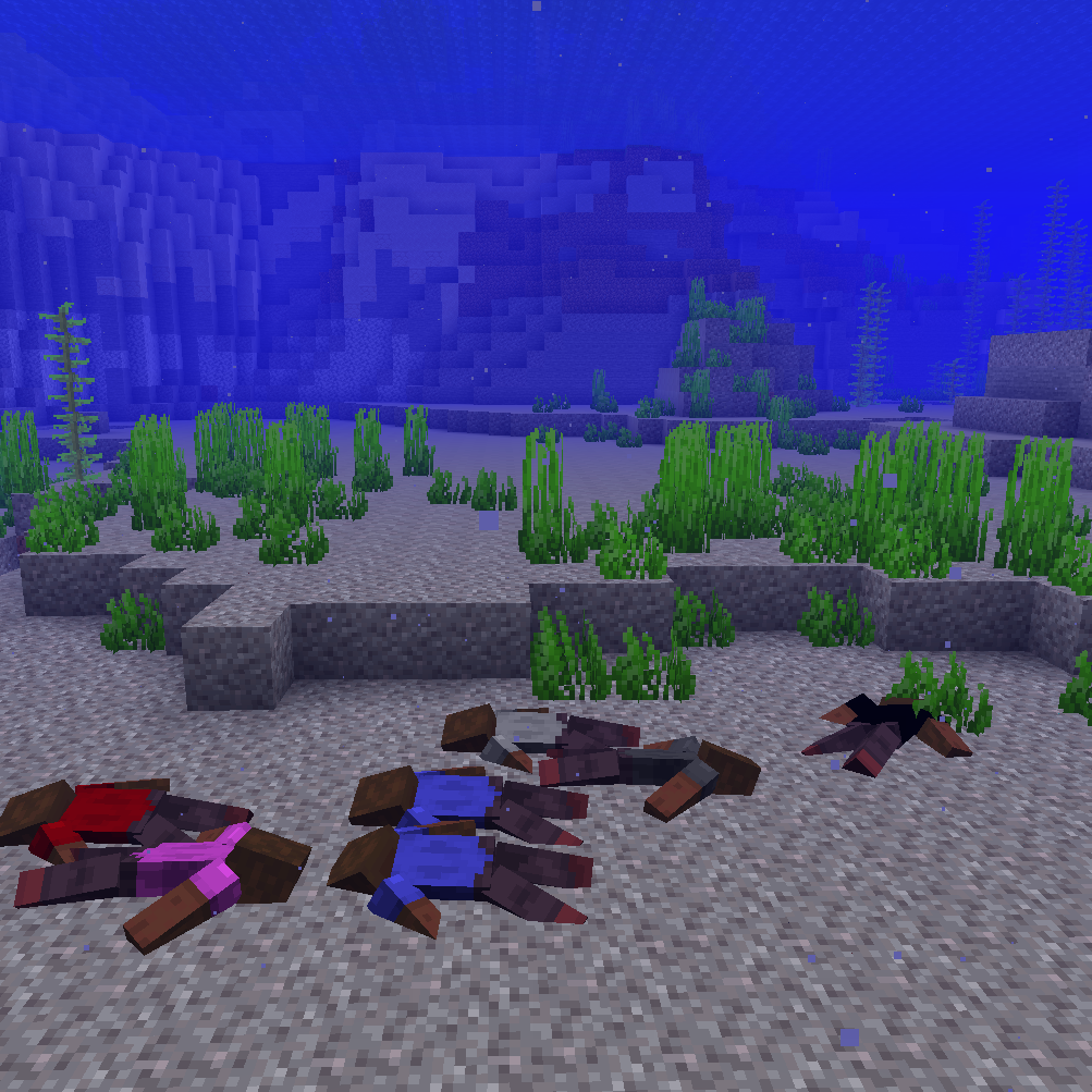 It's has new animation when died in water.