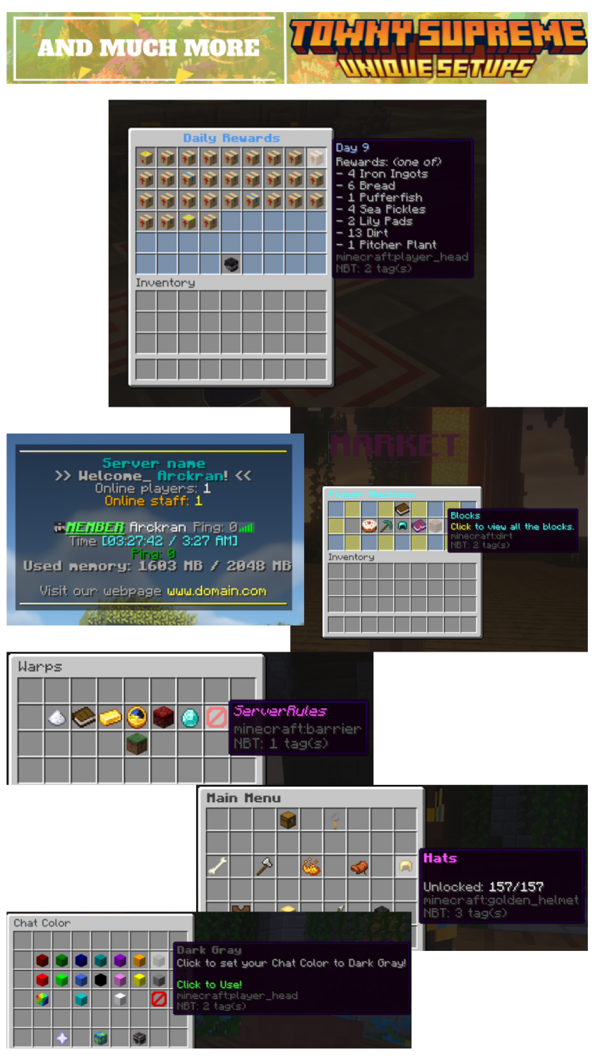Towny Supreme Server Setup Minecraft Map