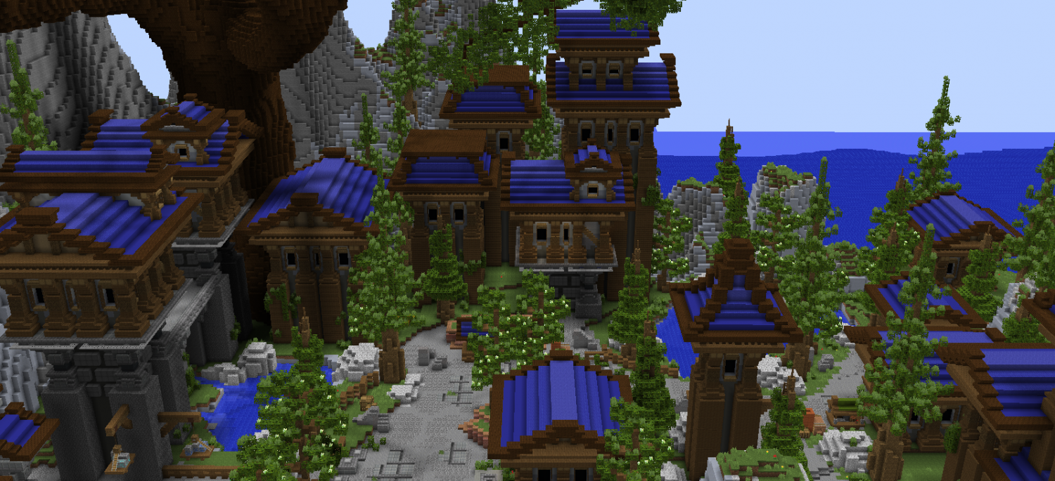 Mystical Tree | 1130x940|Lobby on Polymart - Minecraft Builds