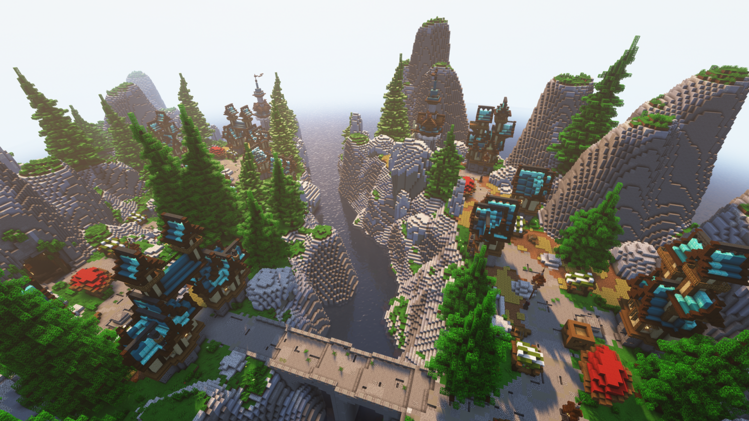 | 580x580 | Mountain Spawn on Polymart - Minecraft Builds