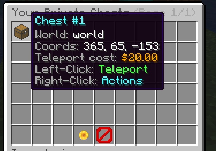 PrivateChest Plus Bedrock/Java on Polymart - Minecraft Plugins