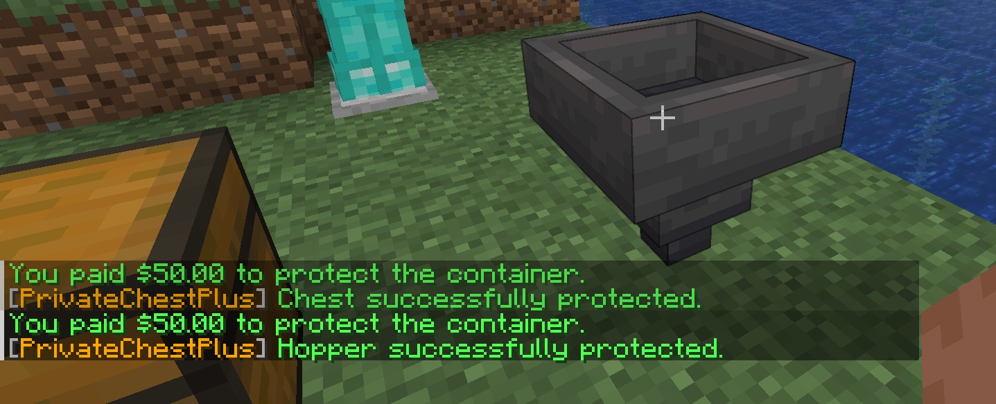 PrivateChest Plus Bedrock/Java on Polymart - Minecraft Plugins