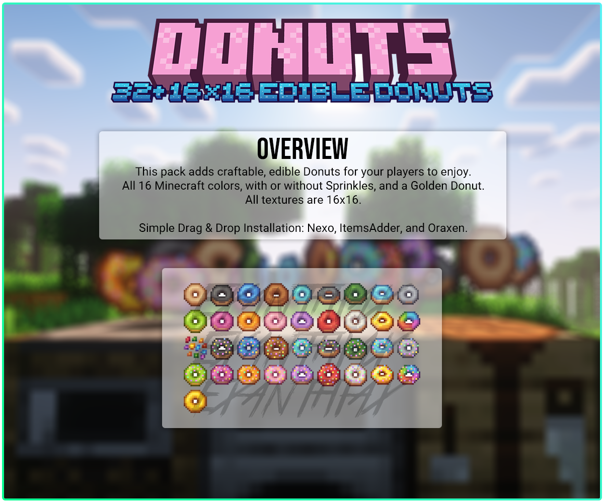 Donuts - Item Pack on Polymart - Minecraft Resource packs