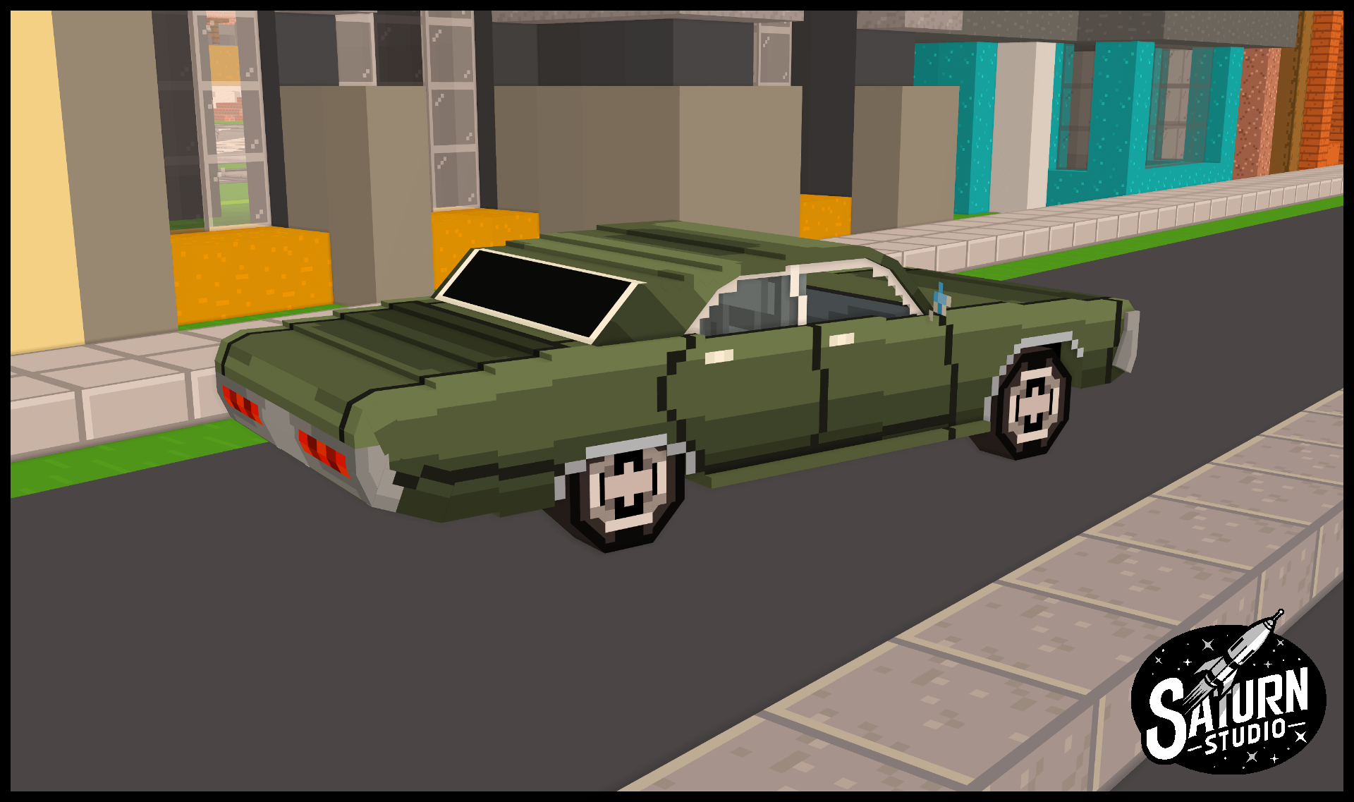 Plymouth Fury Sedan 1972 on Polymart - Minecraft Models