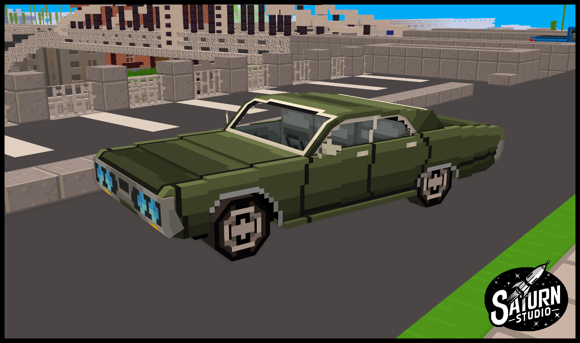 Plymouth Fury Sedan 1972 on Polymart - Minecraft Models
