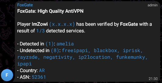 FoxGate AntiVPN [Premium] on Polymart - Minecraft Plugins