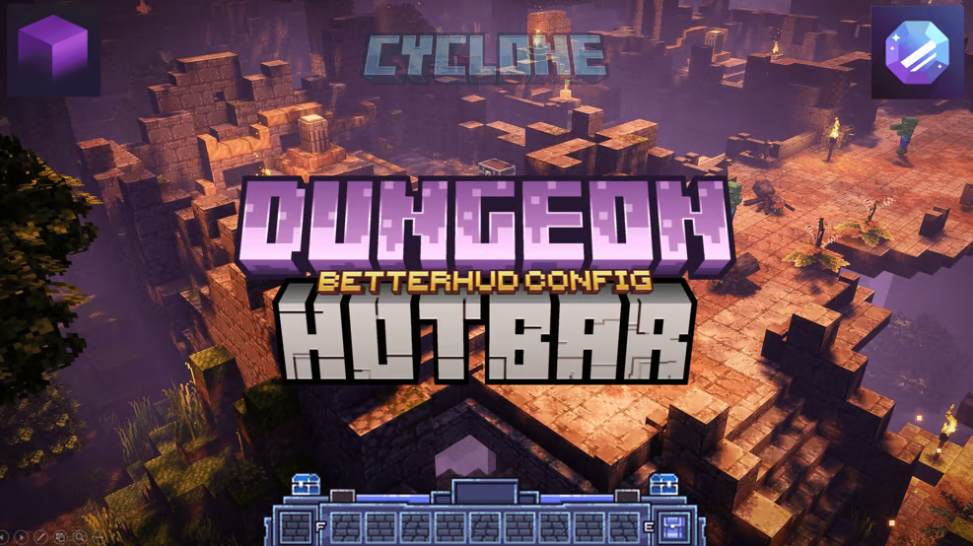 Dungeon Hotbar | Custom HUD on Polymart - Minecraft Configurations