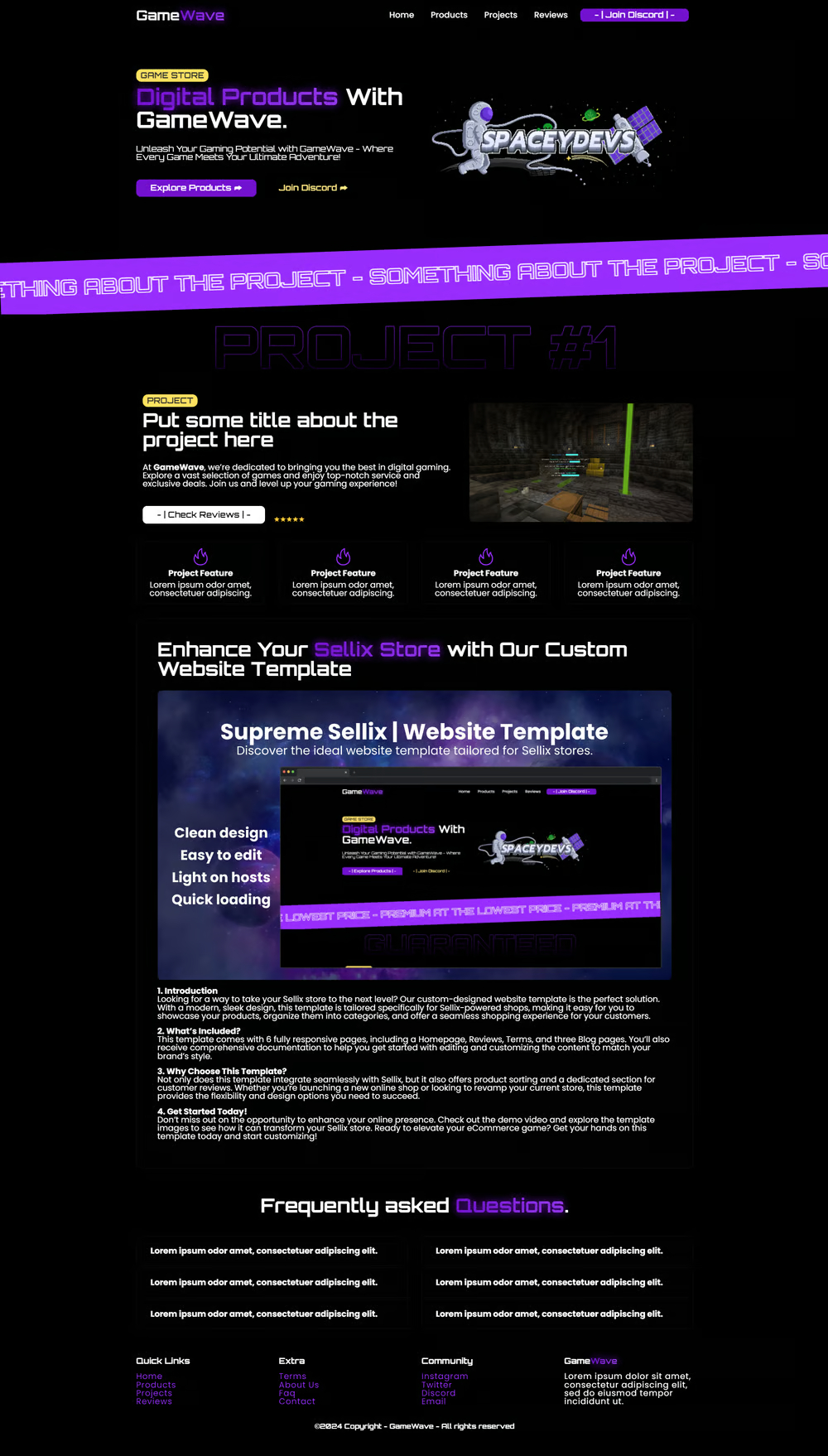 Supreme Template SellAuth-Shoppy on Polymart - Minecraft Websites