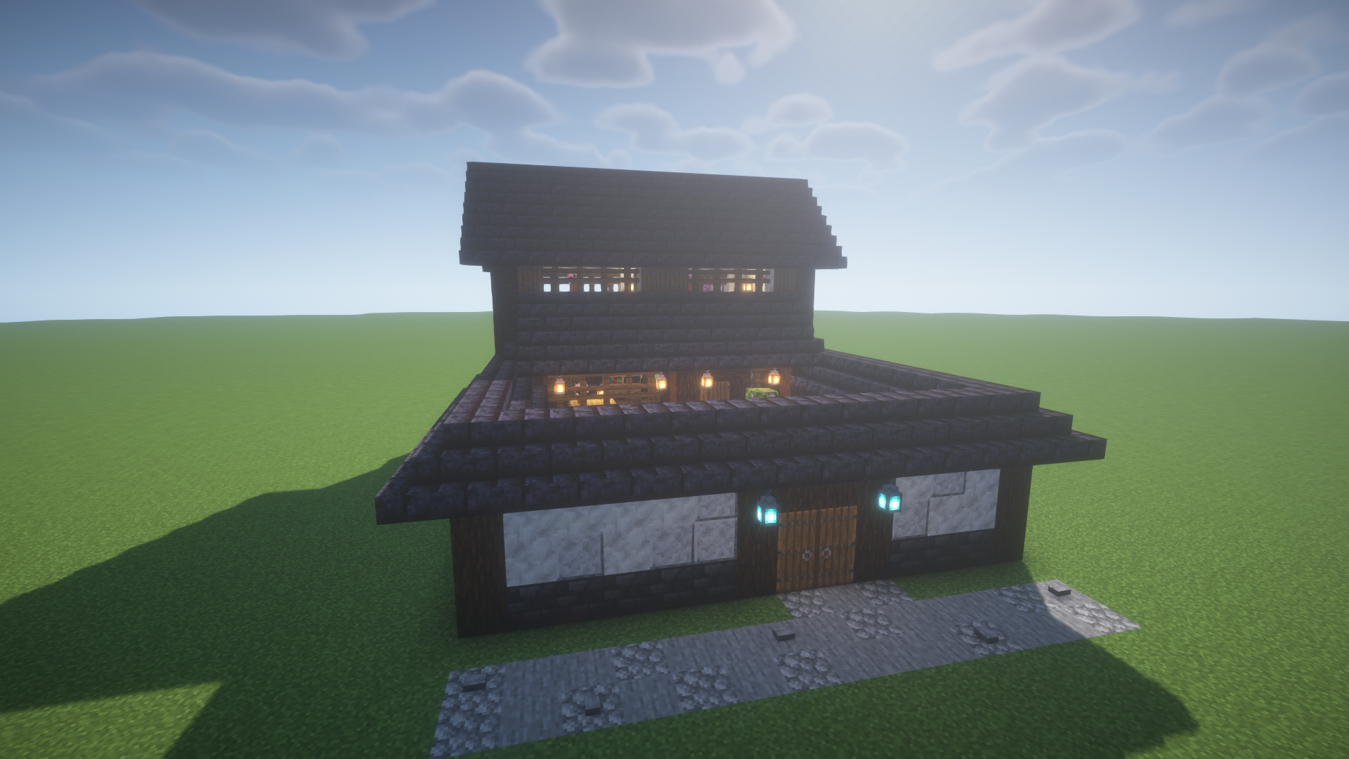 small japanese house. on Polymart - Minecraft Builds