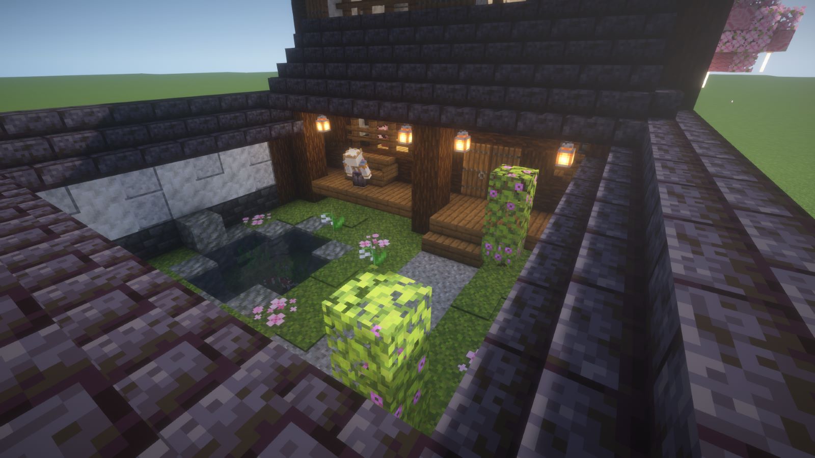 small japanese house. on Polymart - Minecraft Builds