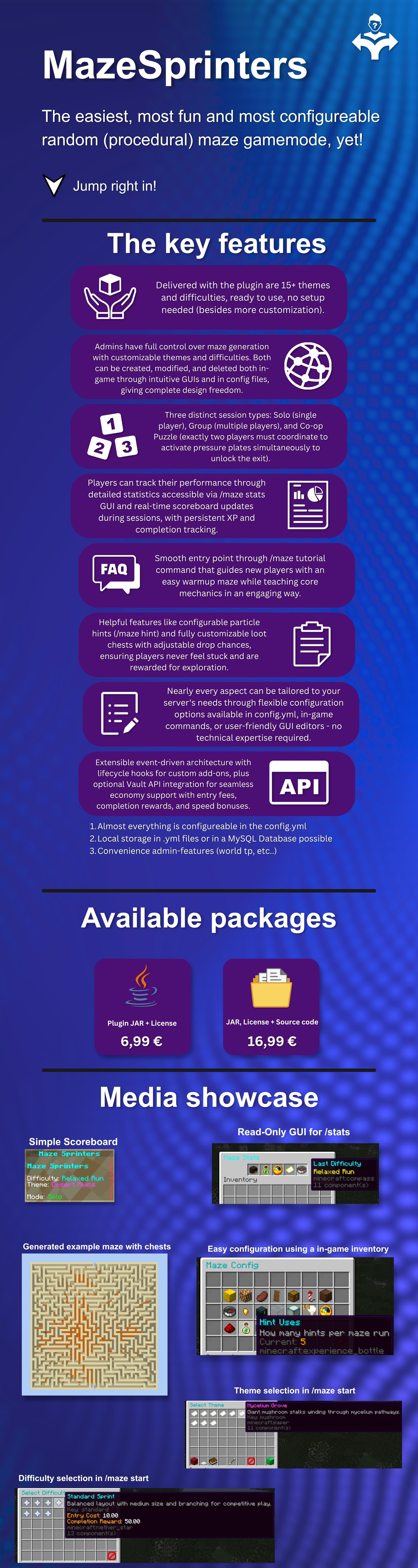 MazeSprinters on Polymart - Minecraft Plugins