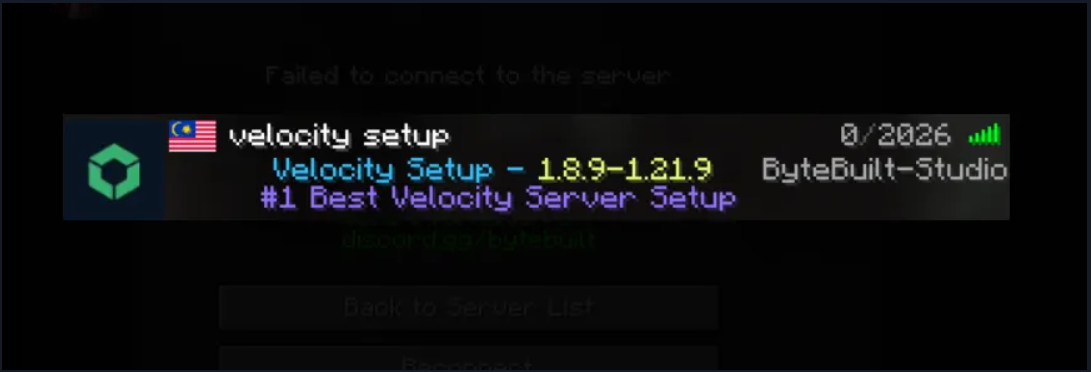 Velocity - Proxy Setup on Polymart - Minecraft Setups